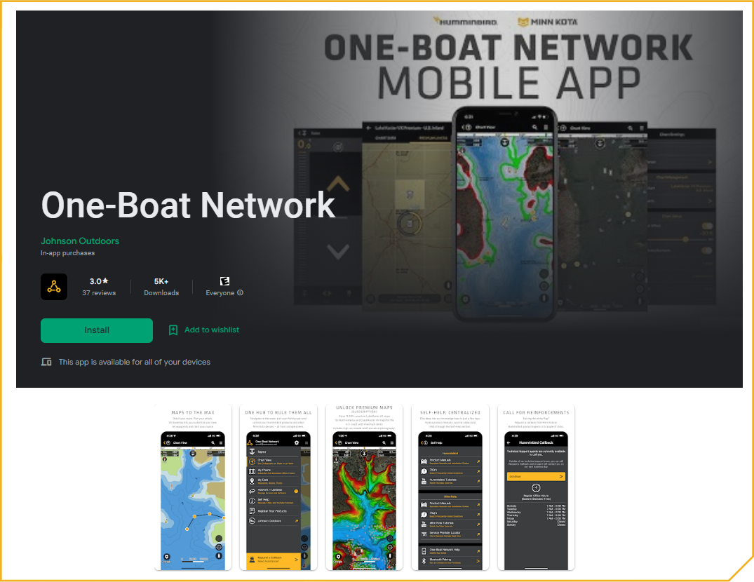Using the One-Boat Network App – Humminbird